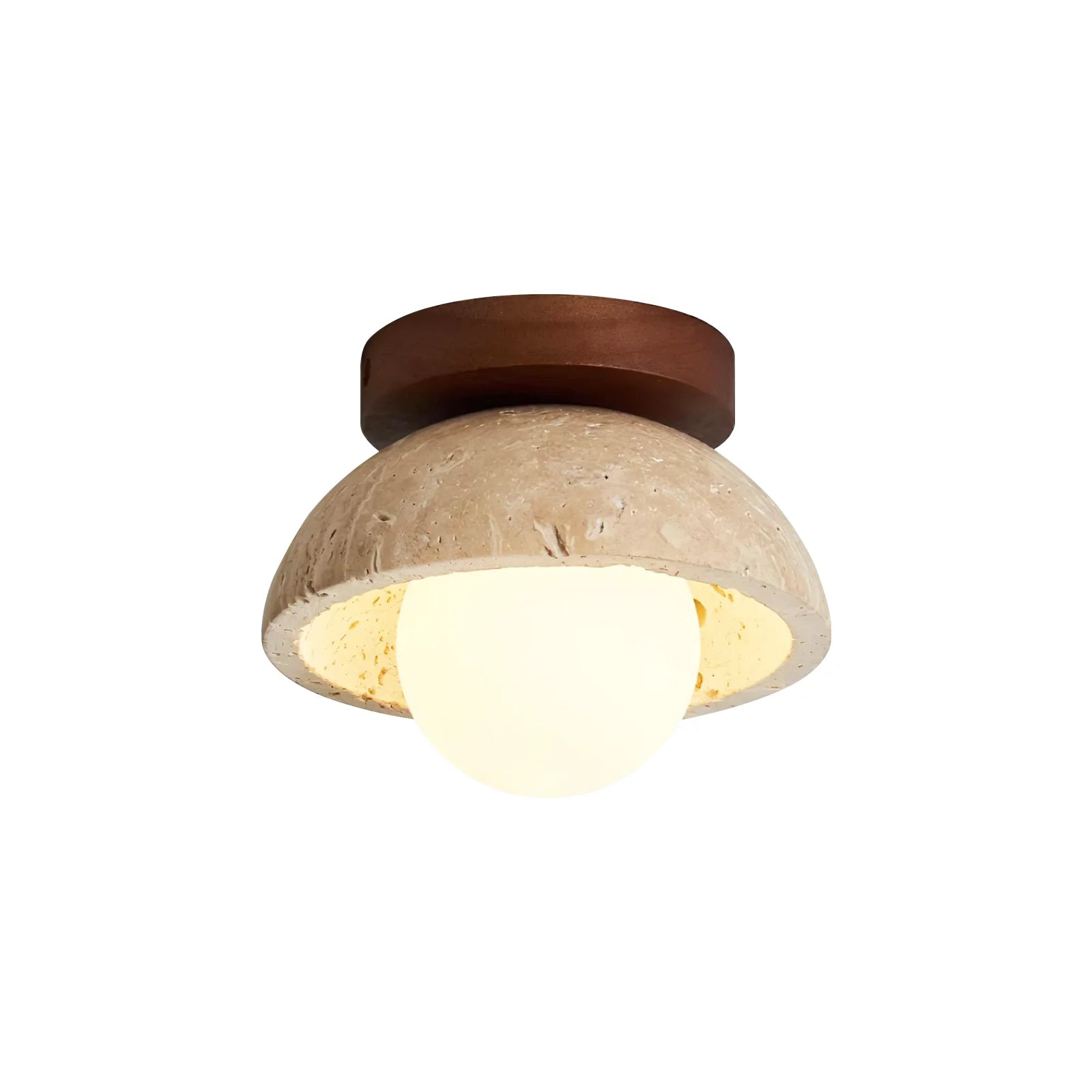 Piedra Travertine Ceiling Light – korewolamp