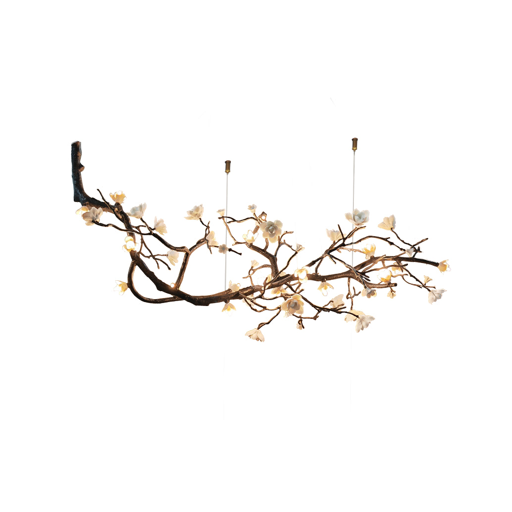 Copper Plum Tree Branch Chandelier – korewolamp