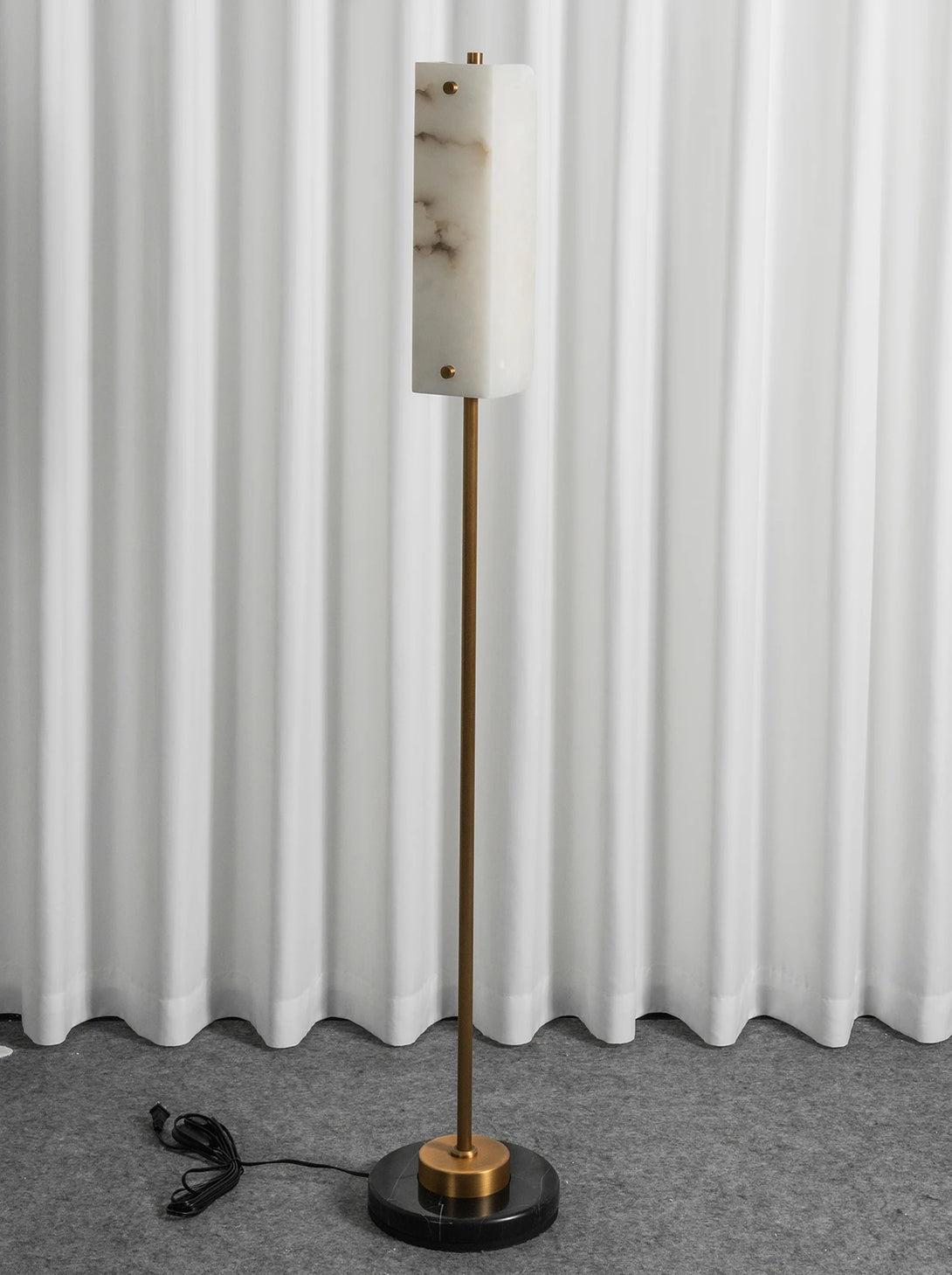 Alabaster Years Black Marble Floor Lamp | korewo Lamp – korewolamp