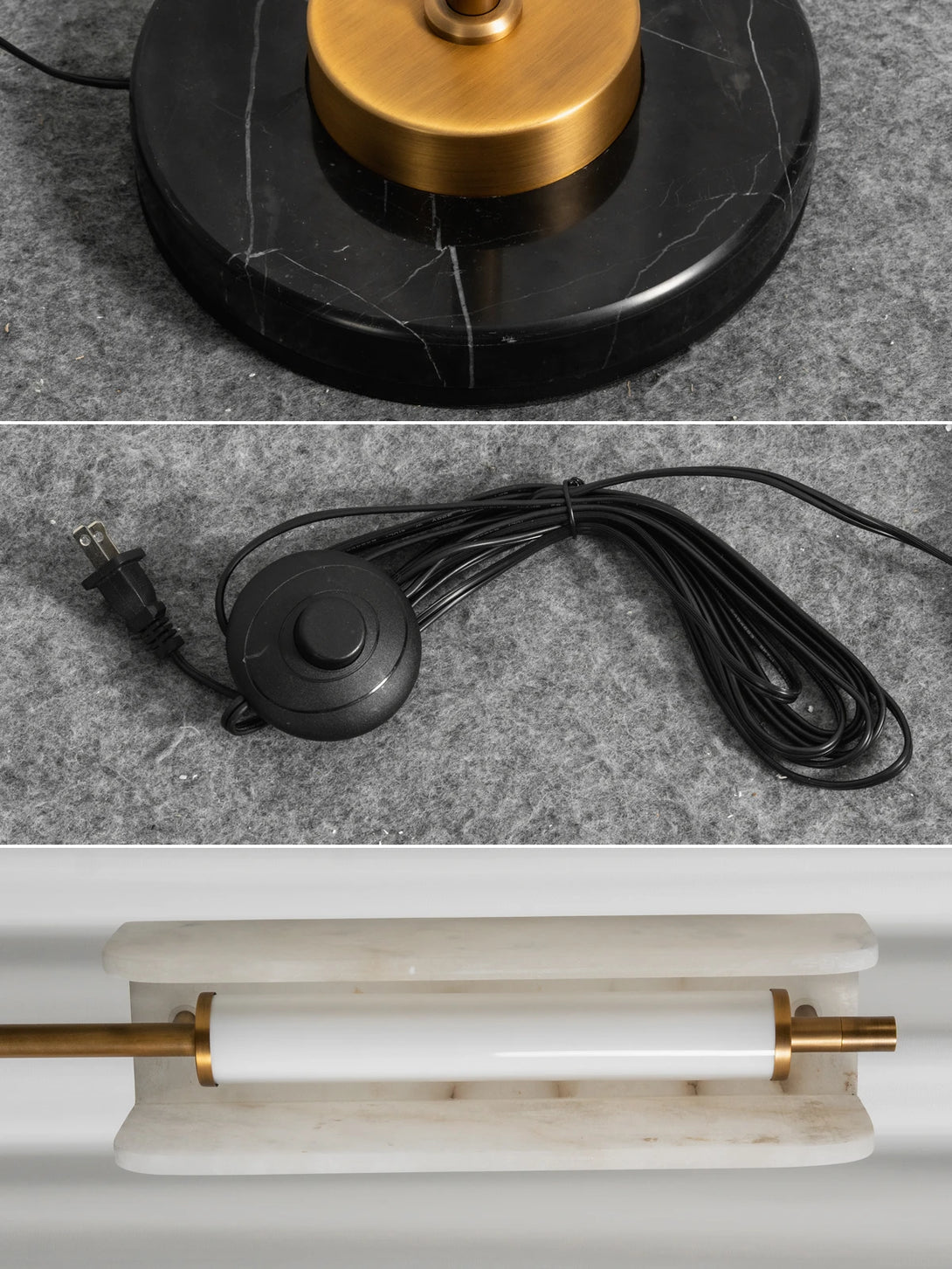 Alabaster Years Black Marble Floor Lamp | korewo Lamp – korewolamp